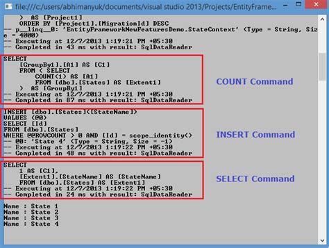 Logging Database Operations In Entity Framework 6 Ef6 New Feature