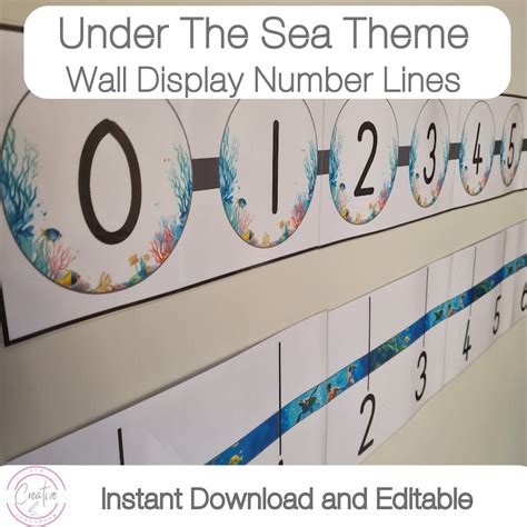 under the sea classroom theme number lines 2 various styles of