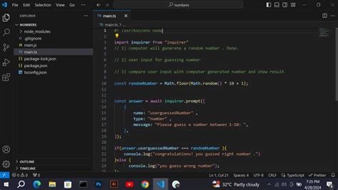 syeda ishmal on linkedin my second project number guessing game interested game npm command…