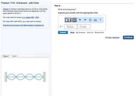 solved shows a standing wave on a 2 5 m long string that has