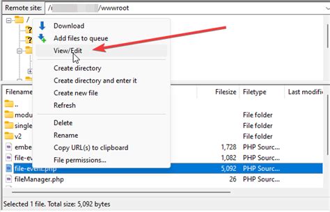 Editing A File With Filezilla Nutty About Hosting