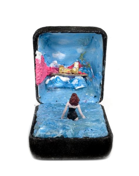 Canadian Artist Creates Miniature Dioramas In A Old Vintage Ring Boxes
