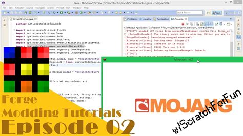 [1 6 2] minecraft forge modding tutorials setting up our main
