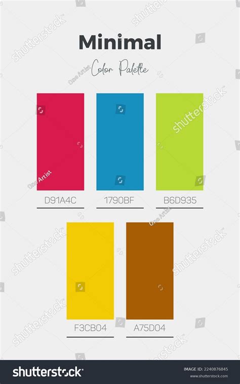 Minimalistic Color Palette Chart Vector Rgb Stock Vector Royalty Free 2240876845 Shutterstock