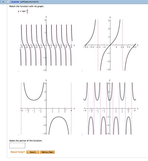 Solved 2 Points Larpcalclim3 4 6 010 Match The Function