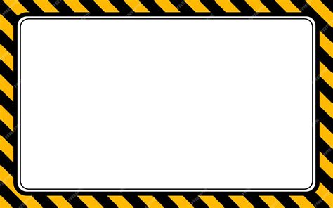 Premium Vector Warning Frame Images With Strips Vector Illustration