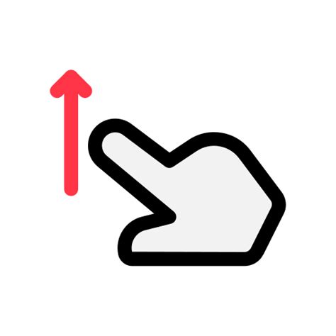 Swipe Up Generic Color Outline Icon