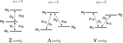 Schematic Diagrams For The Distinct Three Level Atomic Configurations Download Scientific