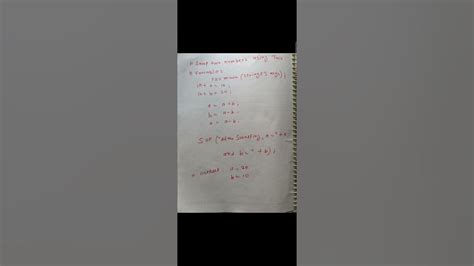 Java Program Swapping Two Numbers Using Two Variables Youtube