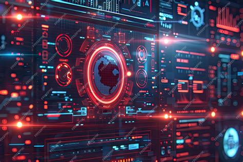 Premium Photo Cyber Security Protection Firewall Interface Concept