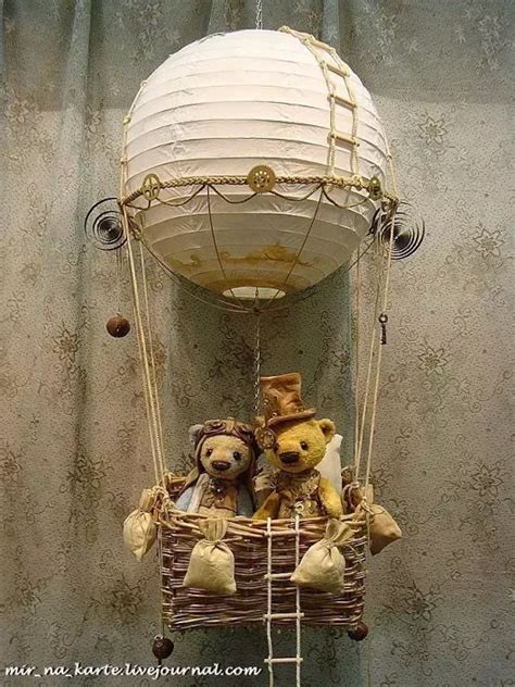 Pin By Cheryl Birch On Teddy Bears Diy Hot Air Balloons Old Teddy