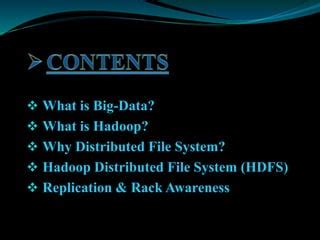 Hadoop A Distributed Framework For Big Data PPT