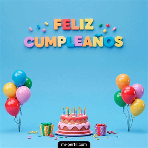 Crear  Online  De Feliz Cumpleaños Color Azul Y Celeste Crear