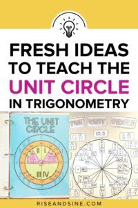 Fresh Ideas To Teach The Unit Circle In Trigonometry Rise And Sine