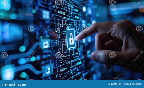 Cyber Security Access Control Data Protection Personal Information Privacy Concept Generative