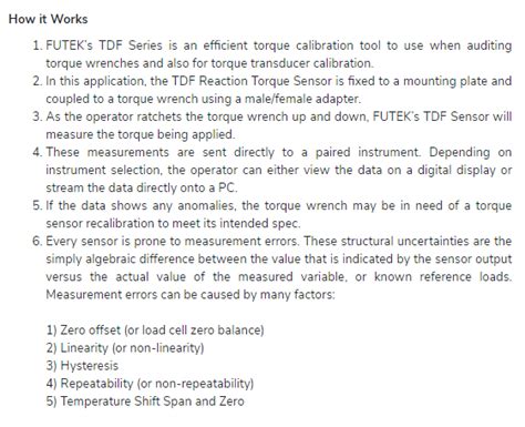 Torque Verification Calibration