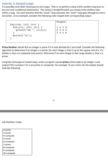 Solved C Program Language Use While Or For Loop The Output