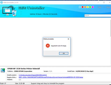 Getting Stream Read Error On HiBit Uninstaller Windows 10 Forums