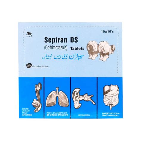 Septran Ds 160 800mg Tablet 10x10s One Health