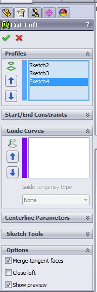Lofted Cut In Solidworks Solidworks Tutorials