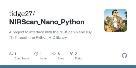 Github Tidge Nirscan Nano Python A Project To Interface With The Nirscan Nano By Ti