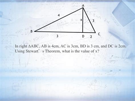 PPT - Stewart’s Theorem PowerPoint Presentation, free download - ID:673811