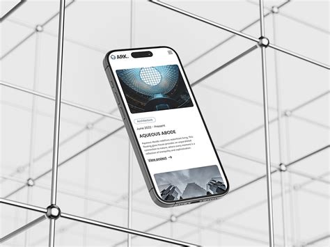 ark webflow website behance
