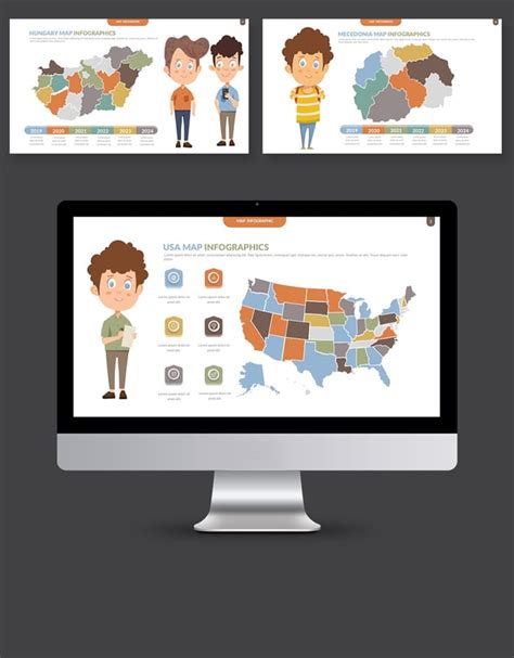 Map Infographic Powerpoint Presentation Templates Incl Map And Animation Envato