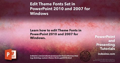 edit theme fonts set in powerpoint 2010 and 2007 for windows