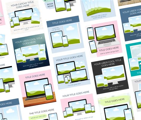 Digital Products Mockup Canva Templates