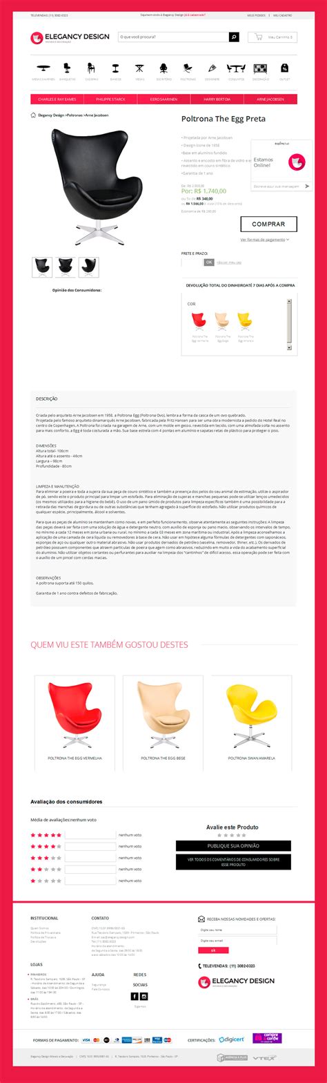 Ux Ui Loja Elegancy Design Behance