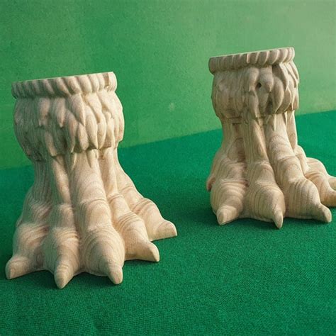 Legs With Claws Set 2 Of Pc Classic Style Feets Baroque Etsy