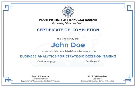 Enroll In Business Analytics Program Iit Roorkee