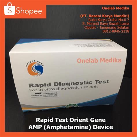 Jual Alat Test Narkoba Amp Amphetamine Device Cassette Orient Gene