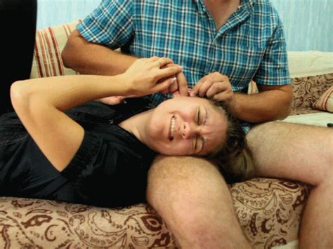 Man Chek The Ears Of His Wife H The Fantastic Evelinas World