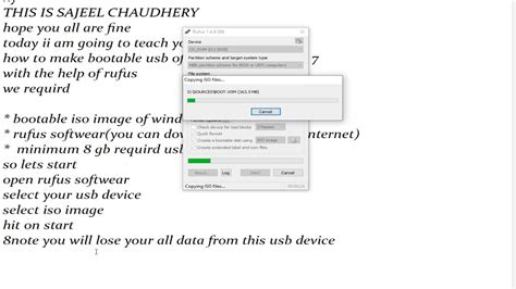 How To Make Windows 7 Bootable Usb Flash Drive Youtube