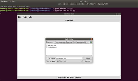Python Text Editor Code