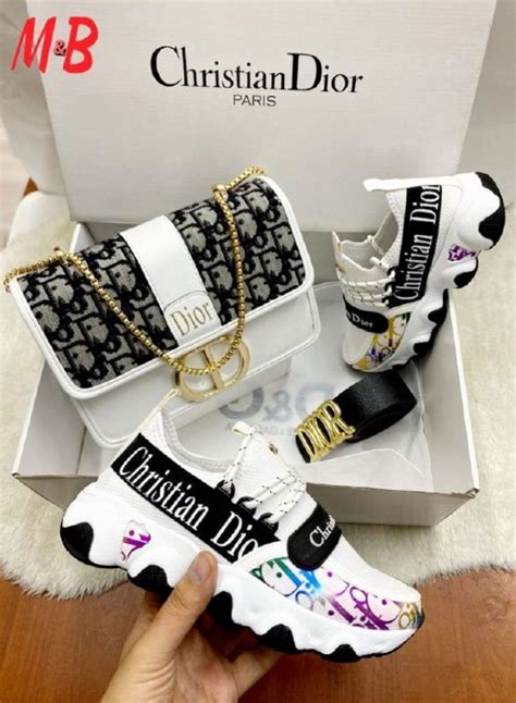 Christian Dior New Sneaker Bag Set Christian Dior Bag And Sandals