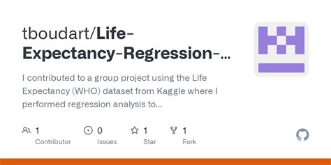 Github Tboudartlife Expectancy Regression Analysis And