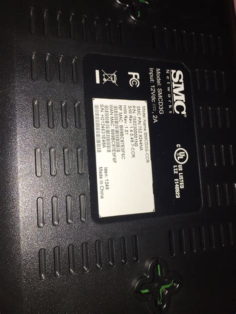 Part Only Smc D3g Smcd3g Ccr Comcast Cable Modem Ip Gateway Router