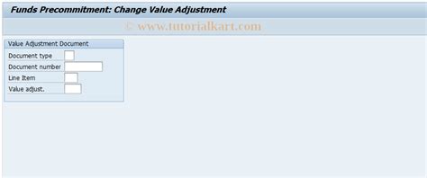 FMYPM SAP Tcode Funds Precmmt Change Value Adjust