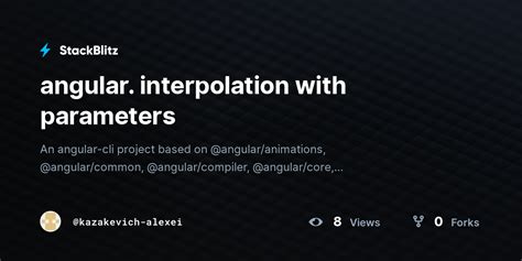 Angular Interpolation With Parameters Stackblitz