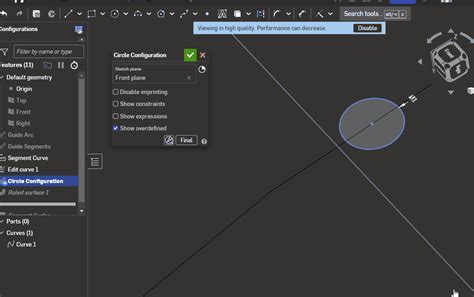 Sketch Constraint Along Segmented Curve — Onshape