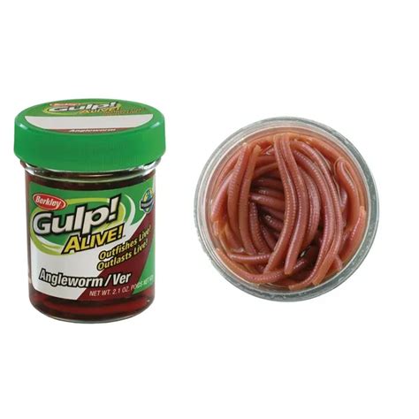 Berkley Gulp Alive Mini Earthworms Brown Twin Pack • Speed Boat Parts