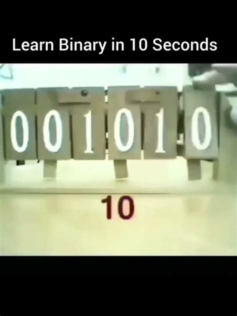 Learn Binary Numbers In 10 Seconds Binarynmbrs 2024tipsforlearning