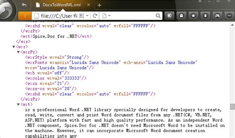How To Convert Word To Word Xml In C Vbnet