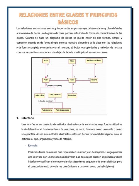 relaciones entre clases y principios básicos pdf objeto