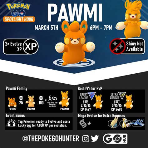 Pawmi Spotlight Hour March 2024 Last Minute Guide Pokémon Go Hub