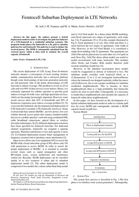 Pdf Femtocell Suburban Deployment In Lte Networks