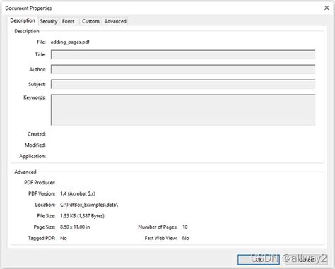 Apache Pdfbox 是一个开源 Java 库，支持 Pdf 文档的开发和转换 Csdn博客
